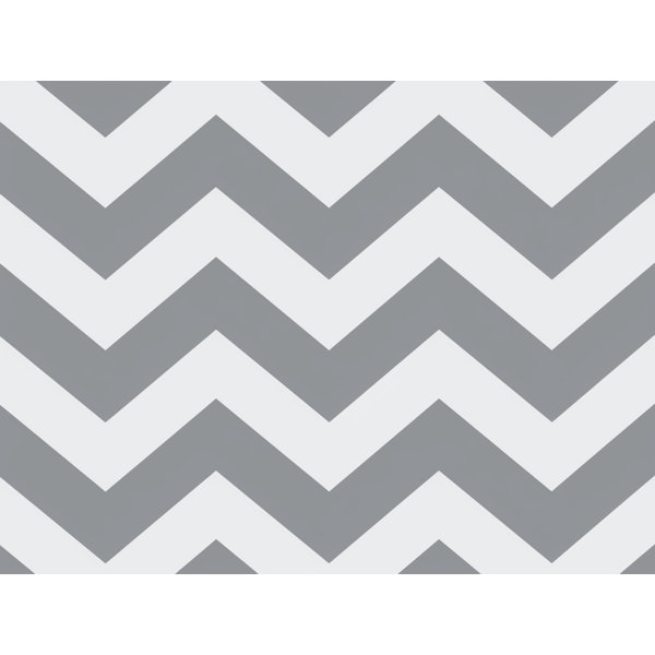 Bless International Chevron Shower Curtain Pattern Bathroom Decor Grey